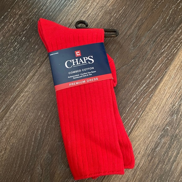 Chaps | Underwear & Socks | Chaps Mens Red Dress Socks | Poshmark